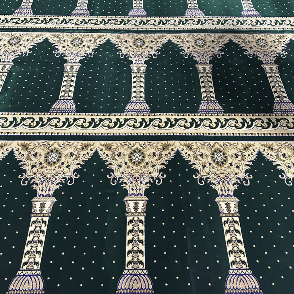 DUBAI GreenOasis™ Masjid Carpet: Islamic Arch Design for Sacred Spaces ...