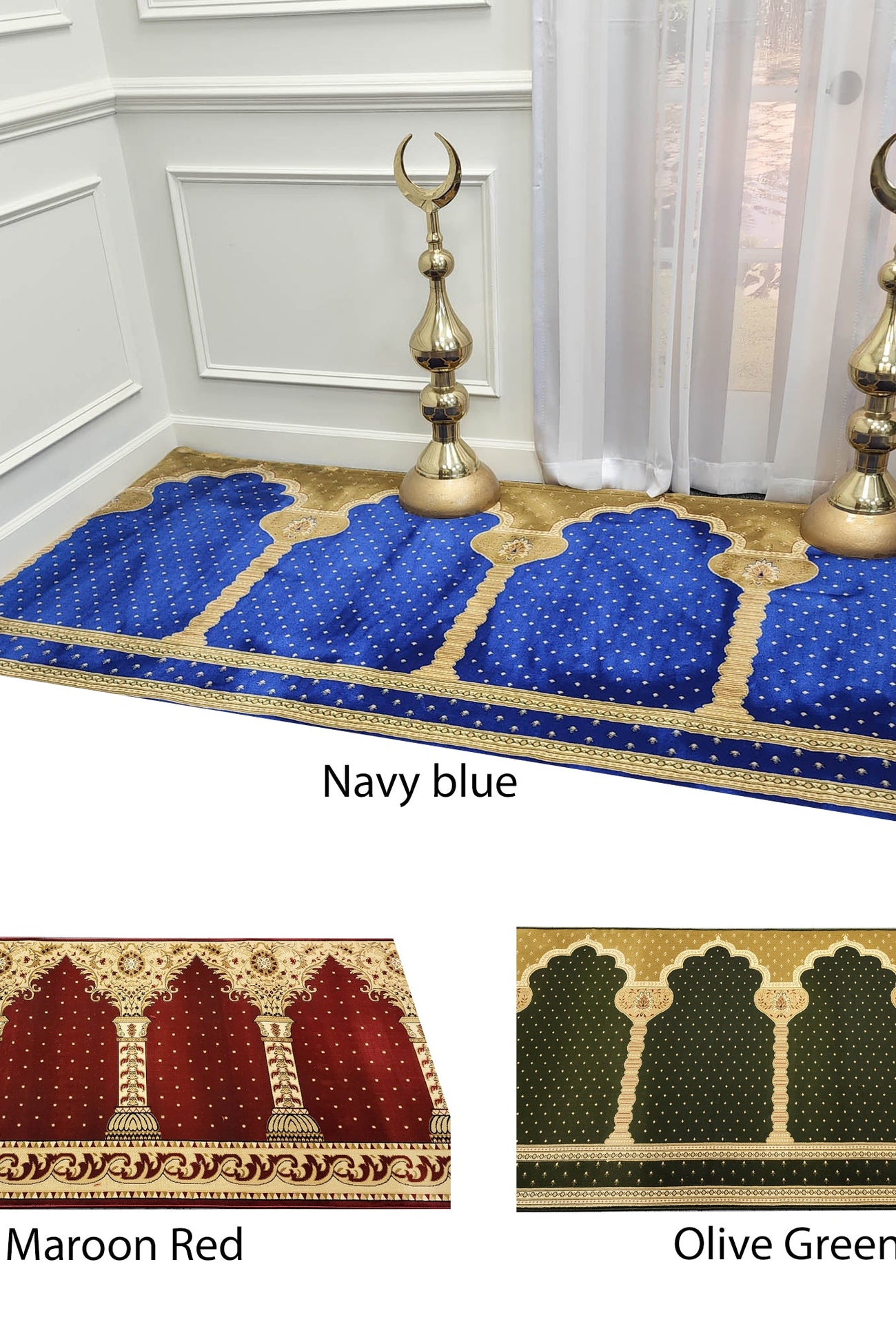 Portable Masjid Carpet Prayer Runners Roll Rugs – MUSALLA® Masjid ...